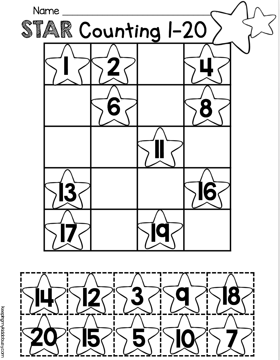 Free Printable Numbers 1 20 Worksheets Free Printable