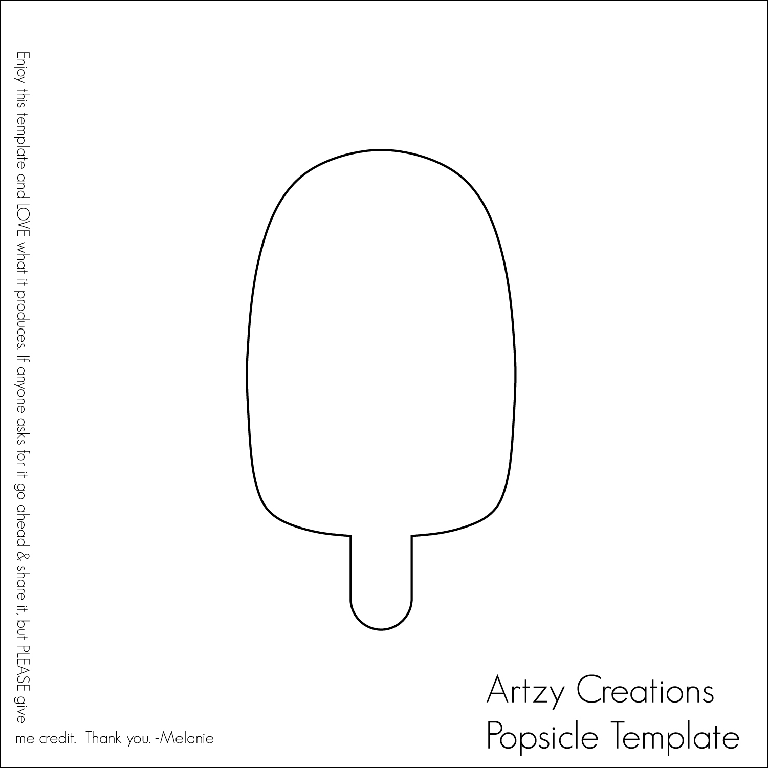 Christina Williams Paper Popsicles Free Printable Popsicle Template 