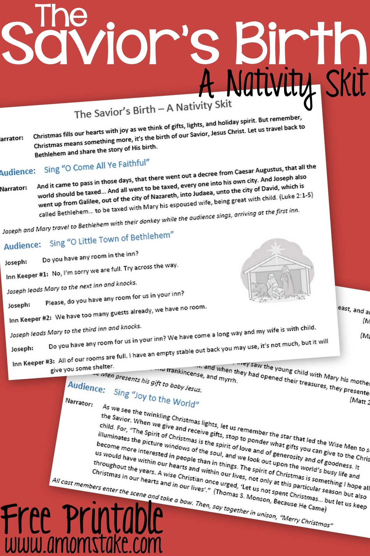 Free Printable Christmas Plays Church Festival Collections Free