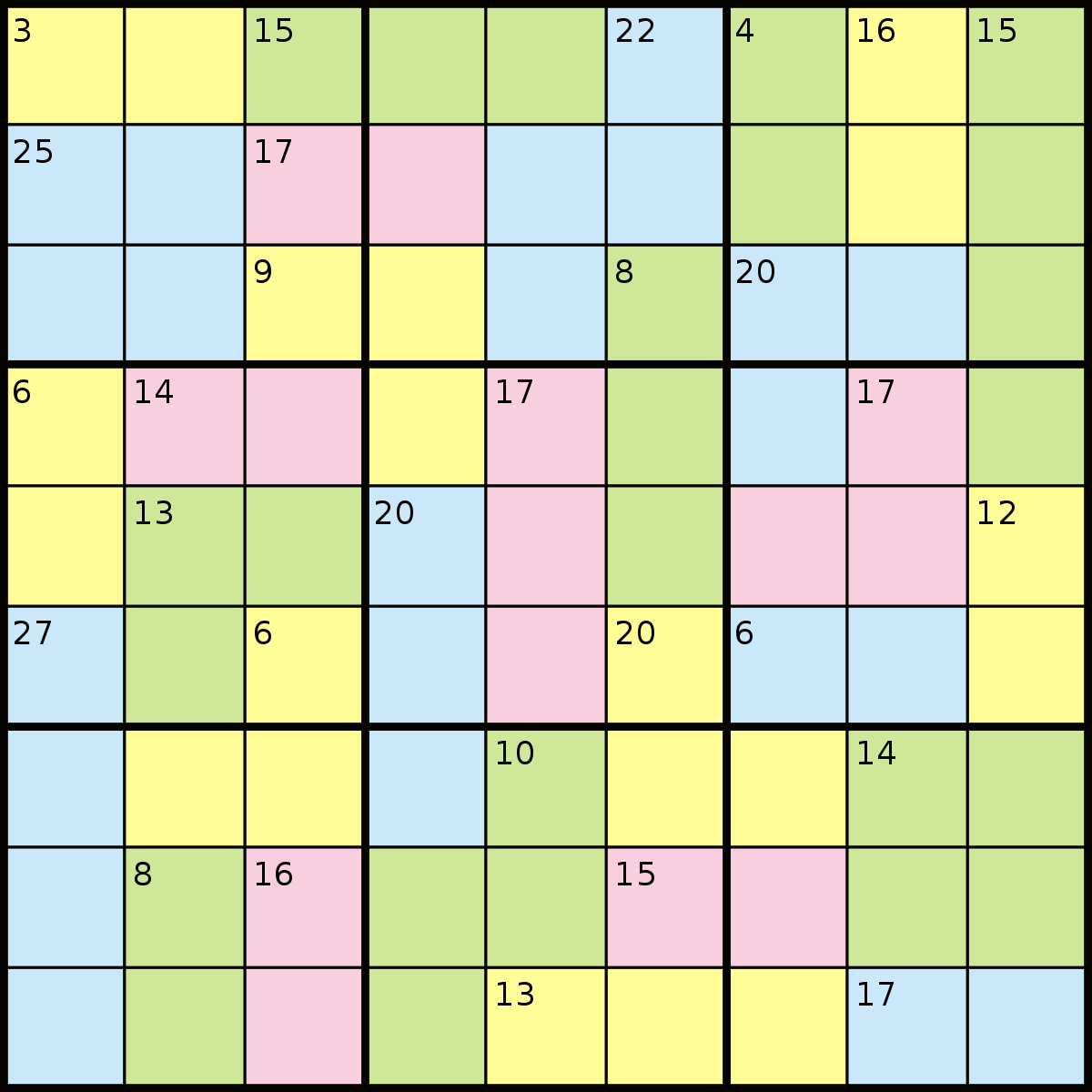 Killer Sudoku Free Printable Free Printable