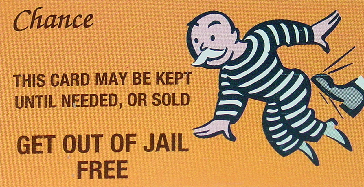 Get Out Of Jail Free Card Printable Free Printable