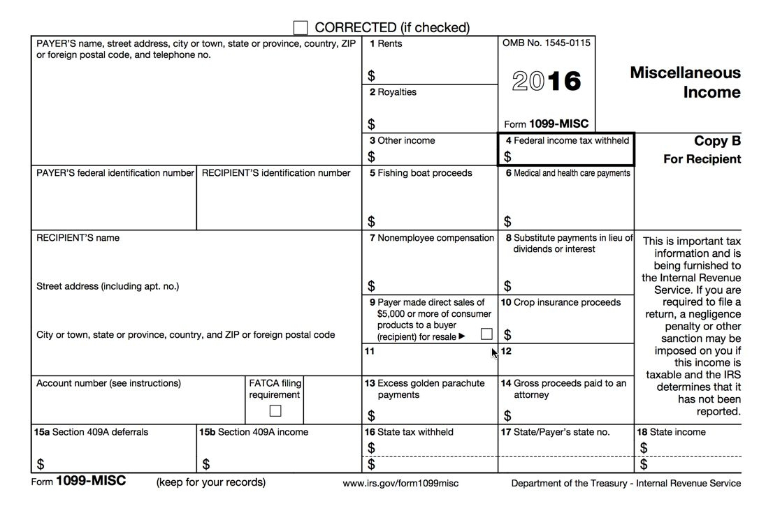 Free Printable 1099 Misc Forms Free Printable