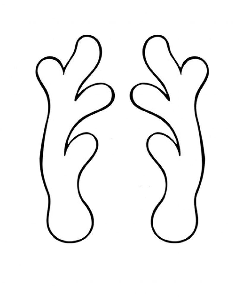 Reindeer Antlers Template Free Printable Free Printable