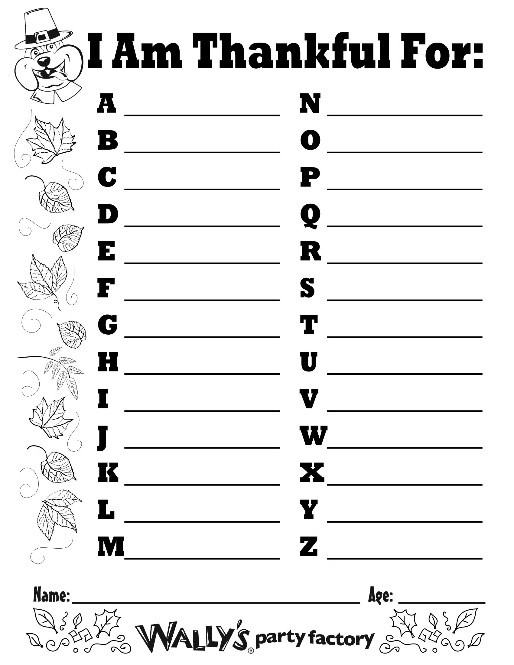 Thanksgiving Printables For Kids Natural Beach Living Free