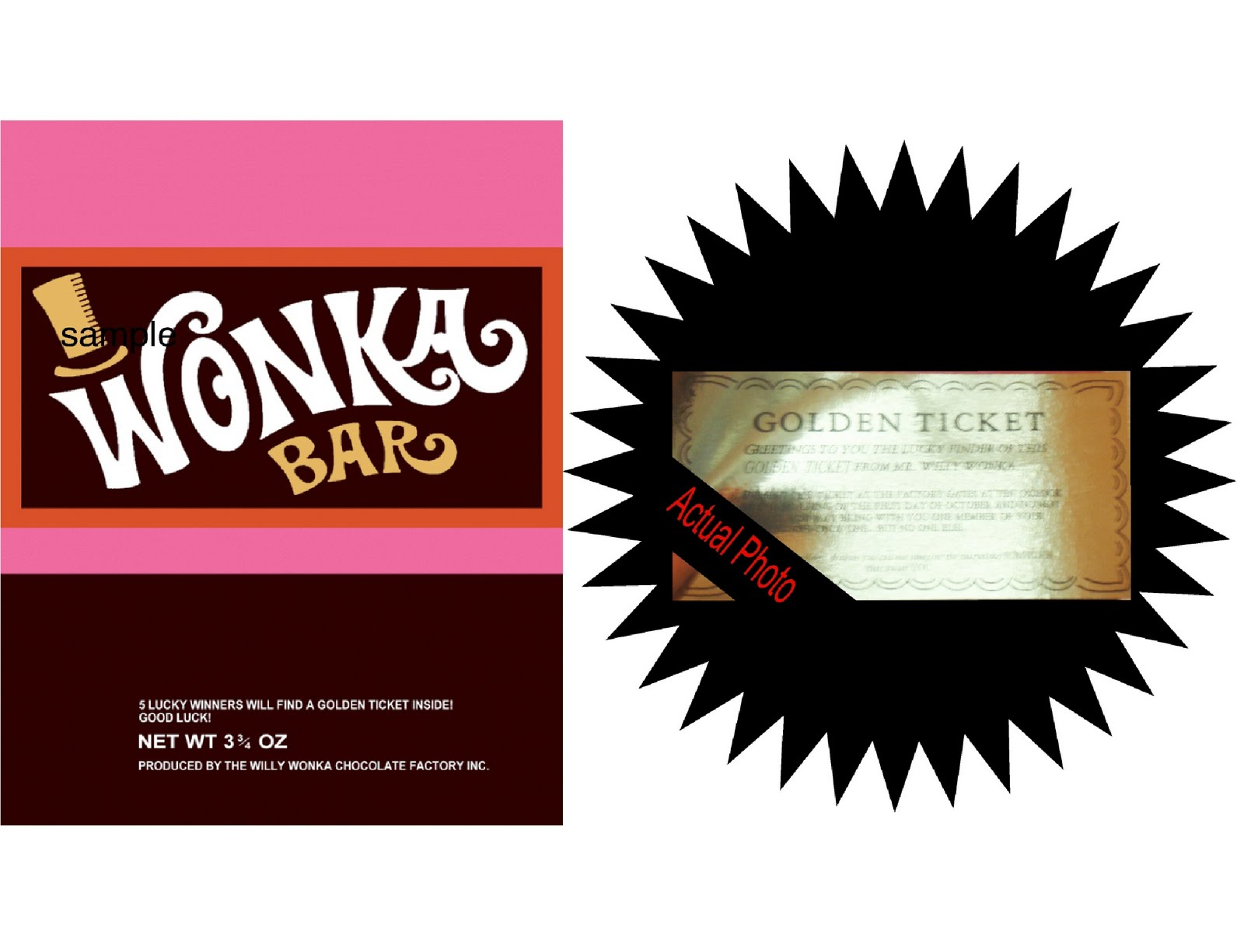 Printable Wonka Bar Wrapper Pumprewa